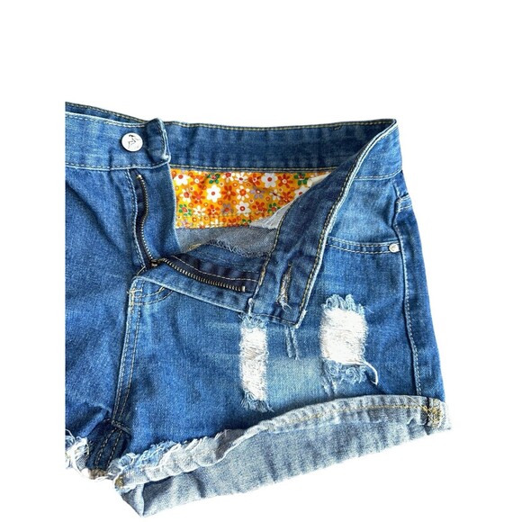 Unbranded | Shorts | Cut Off Baggy Distressed Denim Jorts Womens 33 ...